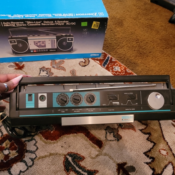Emerson | Other | Vintage Emerson Ctr94 Dual Cassette Deckfm Tuner ...